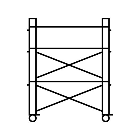 Scaffolding Civil Engineer Line Icon Vector Illustration 35272151 Vector Art At Vecteezy