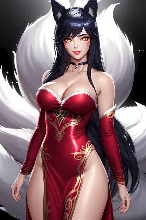 Evening Dress Ahri By Aiartshines On Deviantart