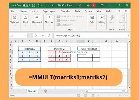 Tutorial Perkalian Matriks Di Excel 100 Mudah