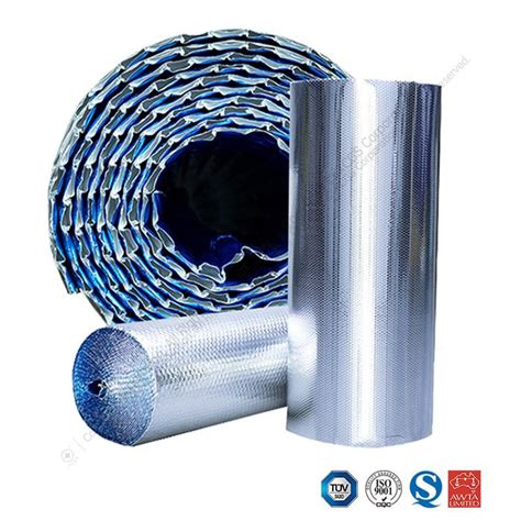 อลูมิเนียมสะท้อนแสงฟอยล์สองชั้นฟองหน้าต่างฉนวนกันความร้อนห่อผู้ผลิตและซัพพลายเออร์ โรงงานจีน