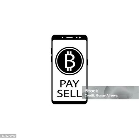 스마트폰 Bitcoin 판매 웹사이트 및 모바일 최소한의 평면 디자인 벡터 아이콘 개념에 대한 스톡 벡터 아트 및 기타 이미지 개념 구매 금융 Istock