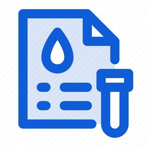 Report Blood Test Medical Donation Lab Sample Icon Download On
