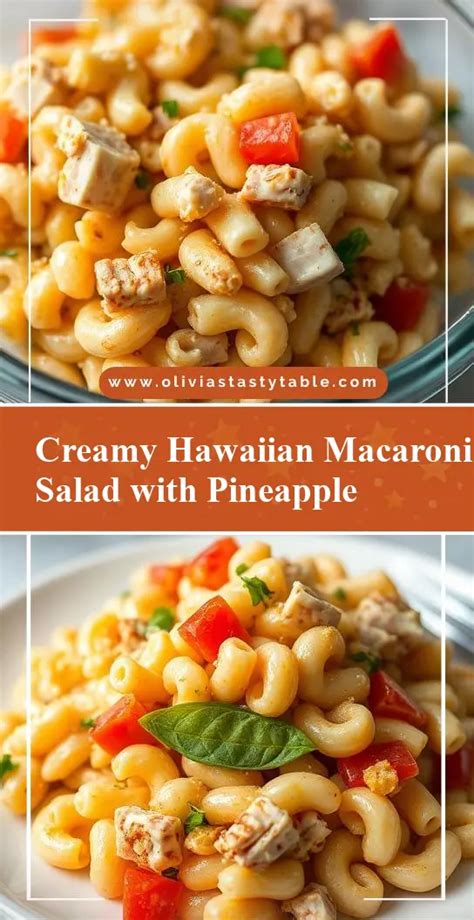 Creamy Hawaiian Macaroni Salad With Pineapple