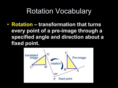 Geometric Transformation Rotation Ppt