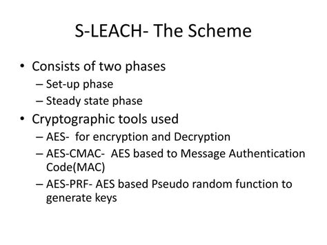 ppt aes based secure leach for wsn s powerpoint presentation free download id 2714885
