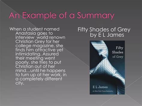 Summary Vs Analysis Ppt