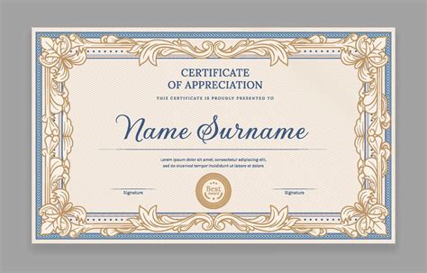 Beautiful Victorian Illustrative Certificate Background 21223279 Vector Art At Vecteezy