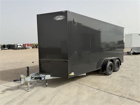 New 2025 Cell Tech Trailers 7x16 Cargo Ramp Door 7k Cargo Trailer Victoria Texas