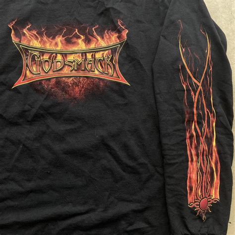 Vintage 2004 Godsmack Faceless Tour Longsleeve Crazy Depop