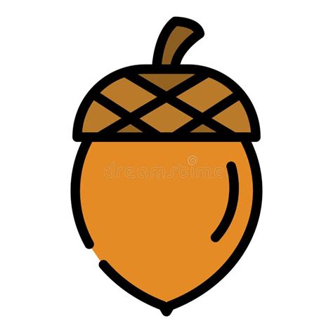 Acorn Icon Cartoon Style Stock Vector Illustration Of Nature 78763182