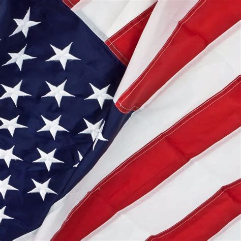 Us Usaamerican Embroidered Flag 2x3 Or 3x5 Or 4x6 Ft Nylon Flag