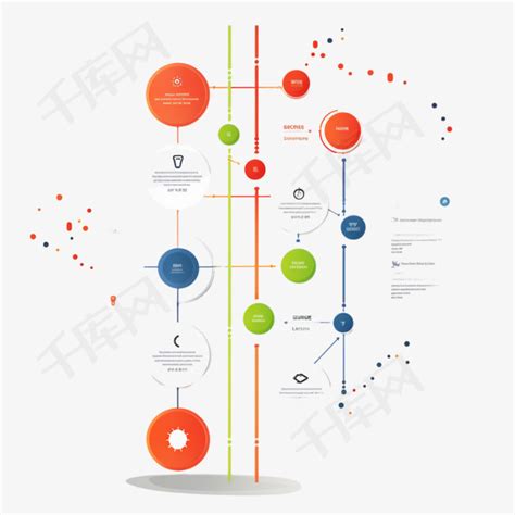 彩色时间线信息图表2素材图片免费下载 千库网