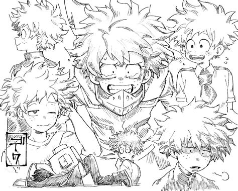 Deku Coloring Pages Printable