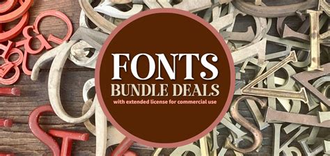 best font bundles for creatives commercial use fonts and graphics freebies