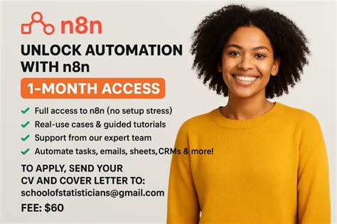 n8n automation nocode workflowautomation dataautomation aiagents schoolofstatisticians