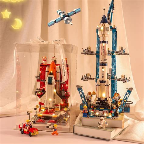494 Rocket Launch Center Model Building Blocks Boy Assembled Puzzle