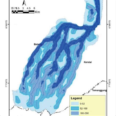 Distribution Of Line Density Map Download Scientific Diagram