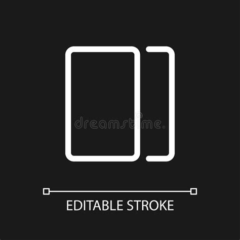 Overlay Pixel Perfect White Linear Ui Icon For Dark Theme Stock Vector Illustration Of Overlay