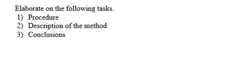 solved method solve the following problems using analytical