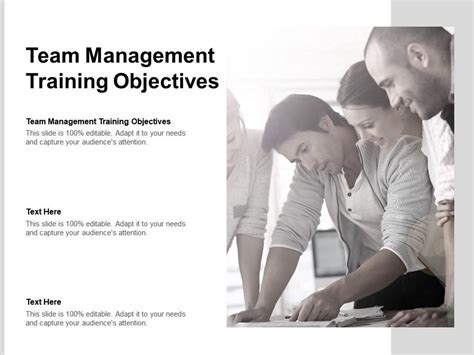 Team Management Training Objectives Ppt Powerpoint Presentation Layouts Shapes Cpb PowerPoint