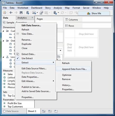 Tableau Extracción De Datos