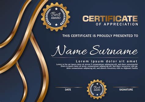 Premium Vector Professional Certificate