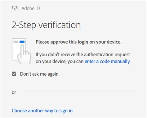 Set Up Adobe Authenticator For Step Verification