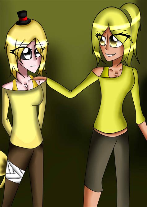 Golden Freddy And Spring Bonnie By Loxydragonvich109 On Deviantart