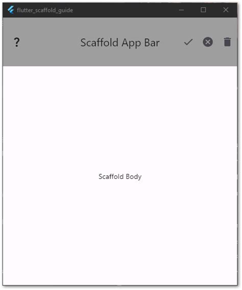How To Use The Scaffold Widget In A Flutter Application