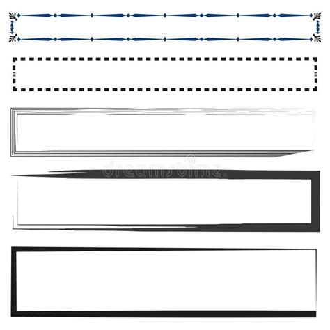 Grunge Style Set Of Square And Rectangle Shapes Vector Illustration Eps 10 Stock Vector