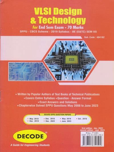Decode Vlsi Design And Technology E And Tc Engineering Sem 7 Sppu Vs Bagad Technical