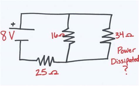 How To Find Power Dissipation In Combination Circuit Physics Forums