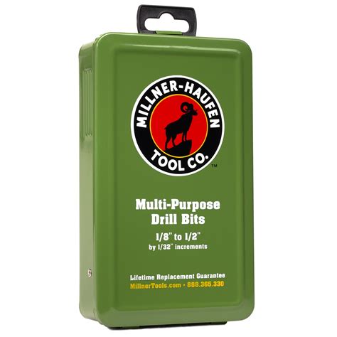 13 Piece Multi Purpose Drill Bit Set Millner Haufen Tool Co