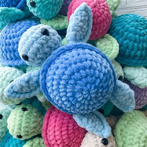 No Sew Crochet Turtle Amigurumi Plush Crochet Turtle Pattern Crochet