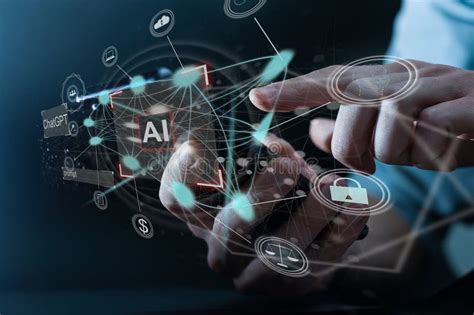 Chat Gpt Concept Business Person Chatting With A Smart Ai Using An Artificial Intelligence