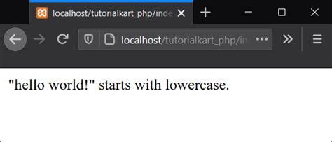 Php Check If String Starts With A Lowercase Alphabet