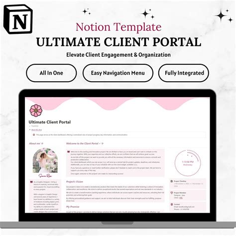 Notion Template Client Portal Client Dashboard Project Tracker Client Onboarding Notion