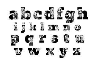 Ghoulish Ghost Alphabet Font Graphic By ElementDesignAndArt Creative Fabrica