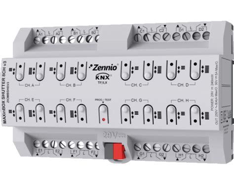 Zennio MAXinBOX SHUTTER 8CH V3 Shutter Actuator 8 Channels ZIOMBSH8V3