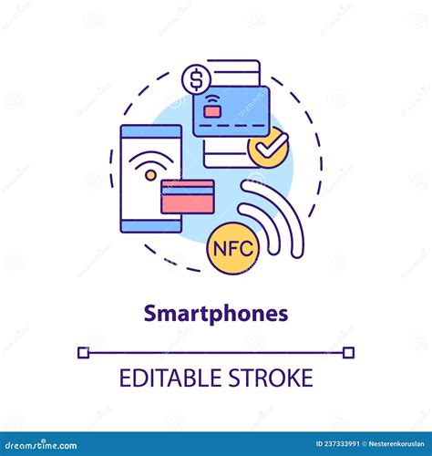 Smartphones Concept Icon Stock Vector Illustration Of Card 237333991