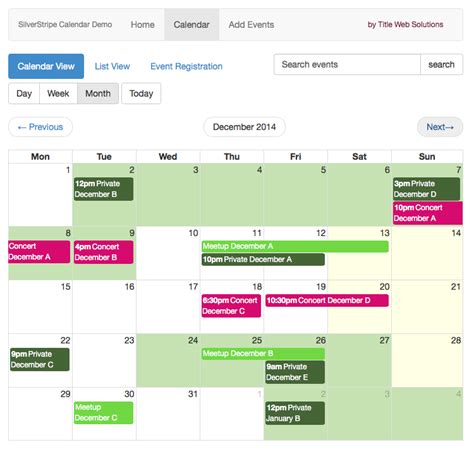 managing events with silverstripe a new calendar module silverstripe cms