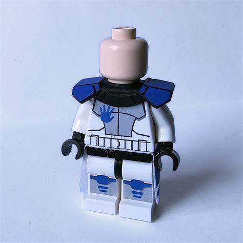 Lpb Arc Double Blue Pauldron Sw Minifig Lego Hand Painted Custom