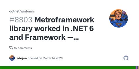 Metroframework Library Worked In Net 6 And Framework Crashes On