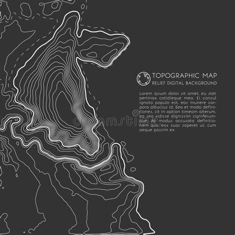 Map Line Of Topography Vector Abstract Topographic Map Concept With Space For Your Copy Stock