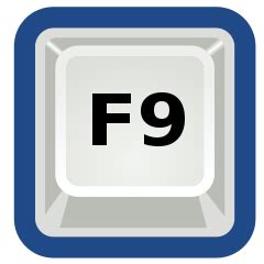 File Computer Keyboard Key F09 Svg Wikimedia Commons
