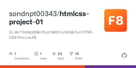 Github Sondnpt00343htmlcss Project 01 Dự án 1 Trong Phần Thực Hành Tại Khóa Học Html Css Pro