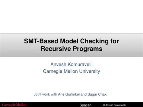 Ppt Smt Based Model Checking For Recursive Programs Powerpoint