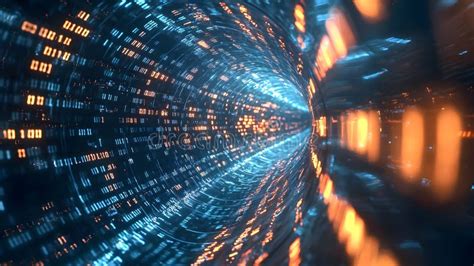 Dynamic Abstract Data Visualization In Motion Stock Illustration Illustration Of Visual