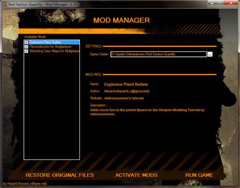 Factionfiles File Red Faction Guerrilla Mod Manager V1 0