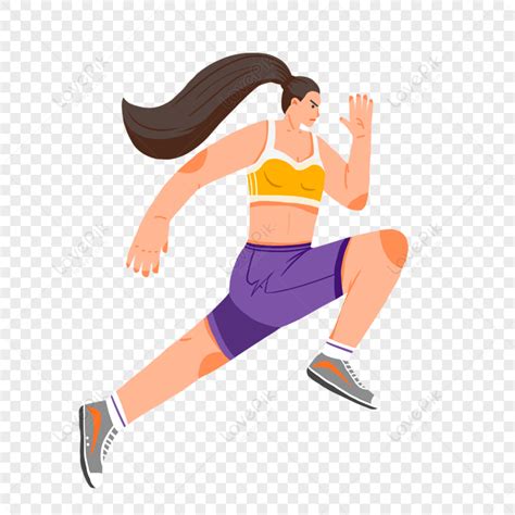 Woman Runner Clip Art Free